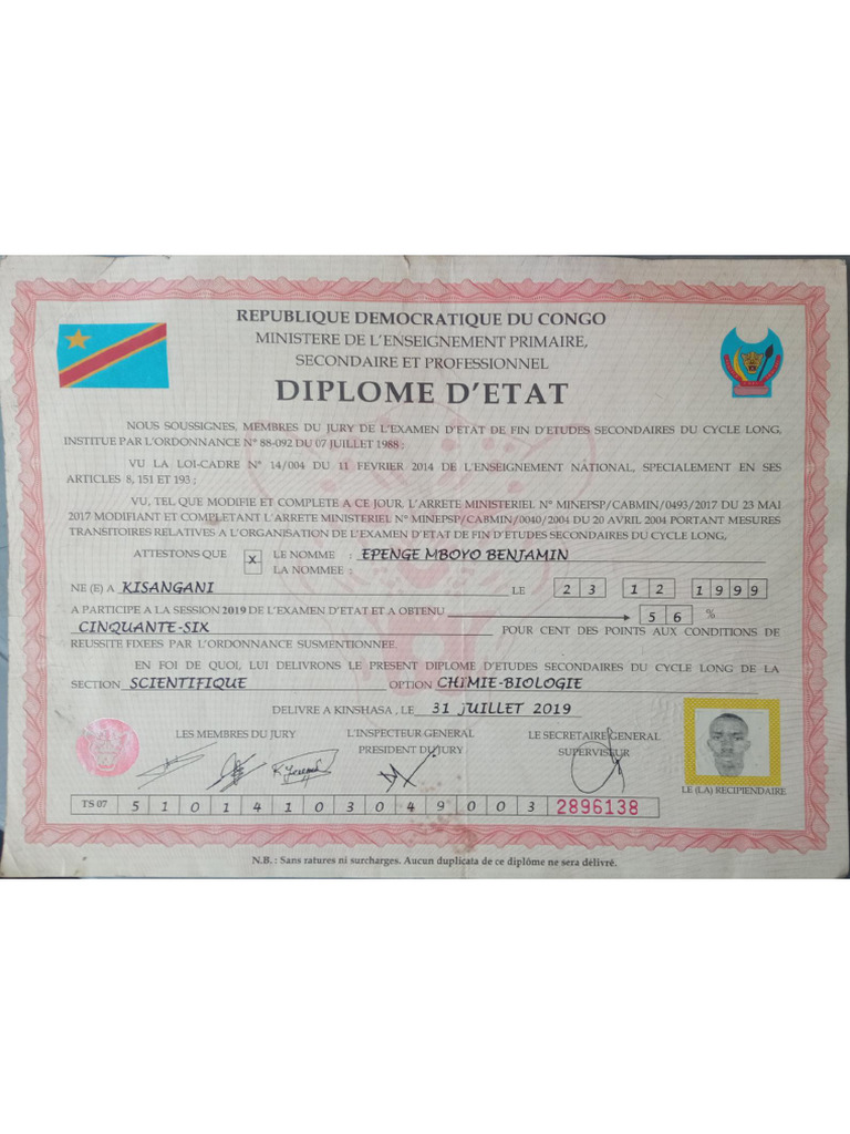 PDF Scanner Diplôme D'état | PDF