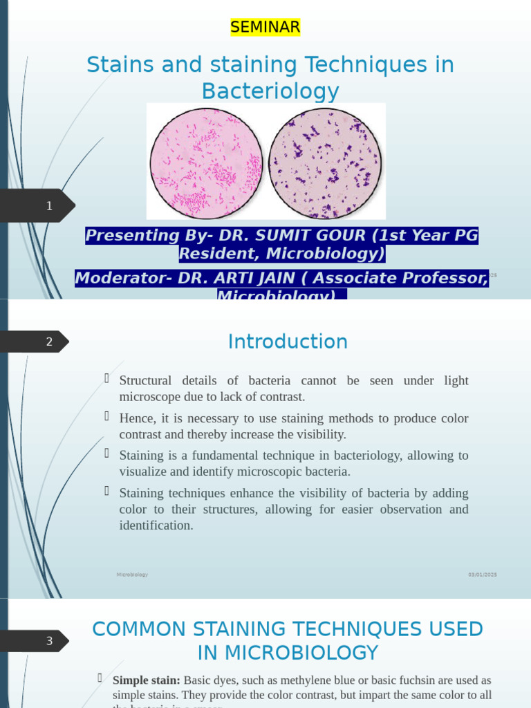 Staining Techniques in Microbiology | PDF | Staining | Immunohistochemistry