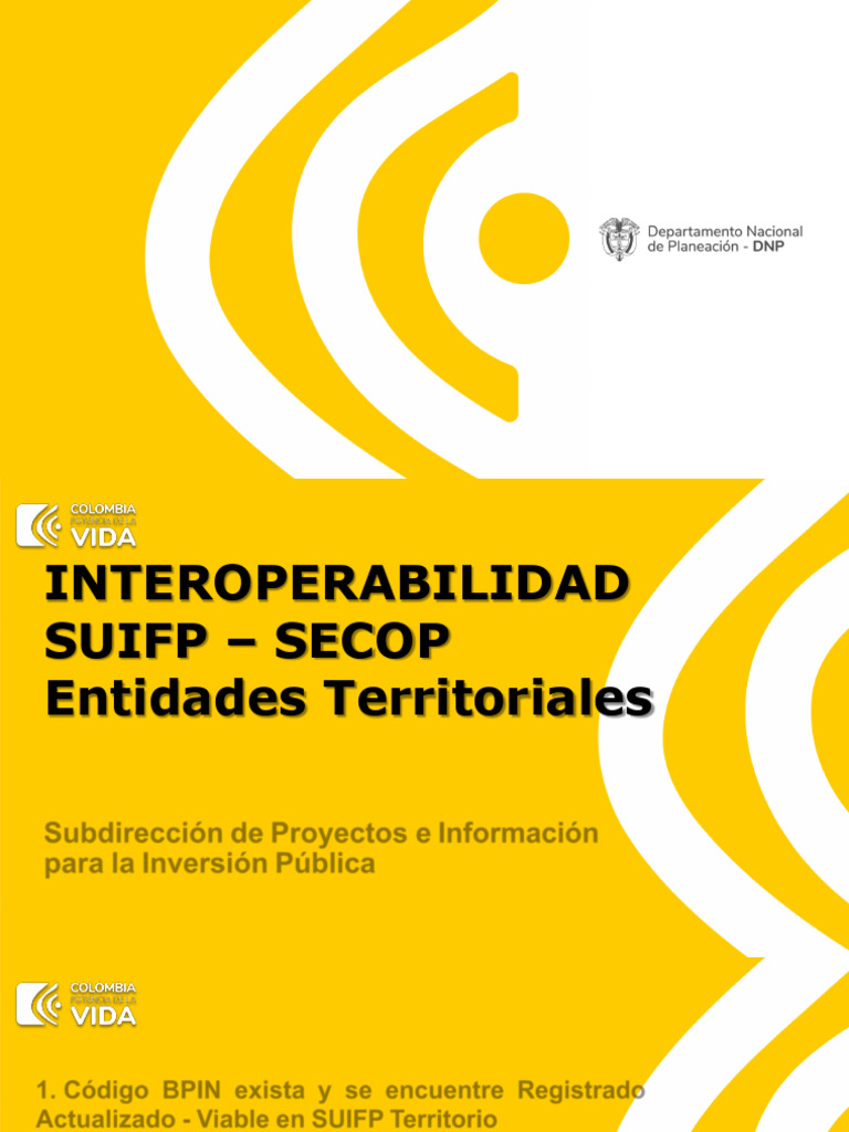 Interoperabilidad Suifp Secop Et | PDF