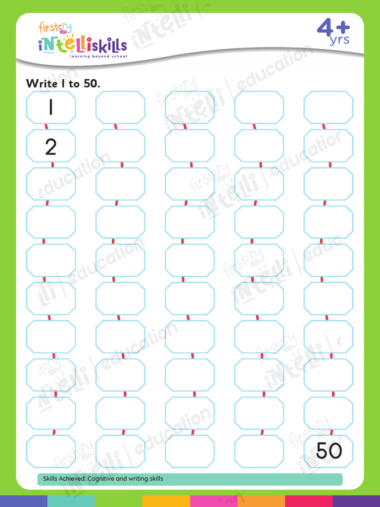 Write numbers 1 to 50oo | PDF