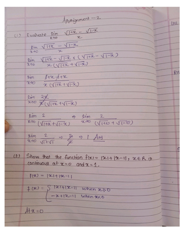 Maths Assignment - 2 | PDF