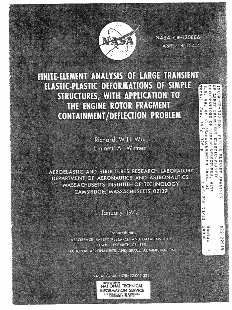 NASA_reference19720015265 | PDF | Continuum Mechanics | Tensor