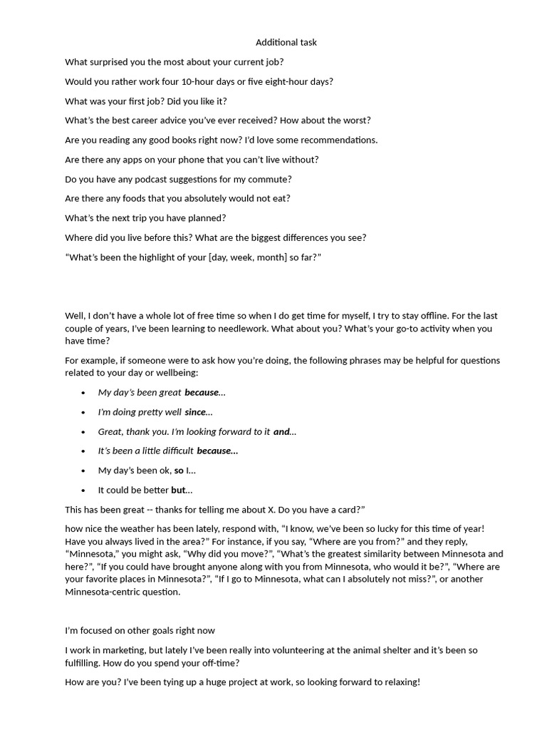 Additional task | PDF