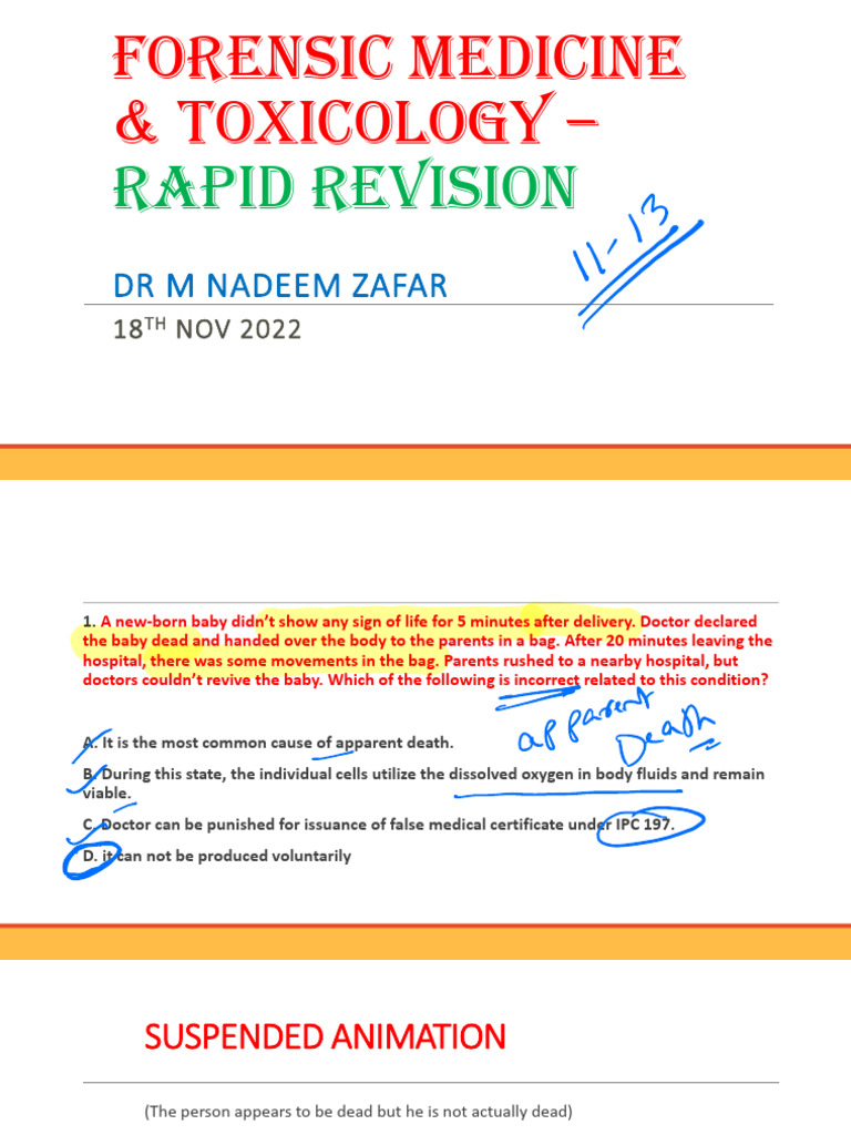 Forensic Medicine RRR | PDF | Labia