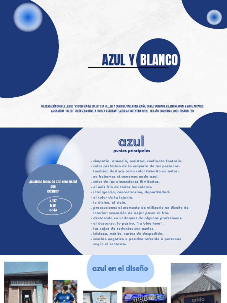 Azul y Blanco | PDF | Color