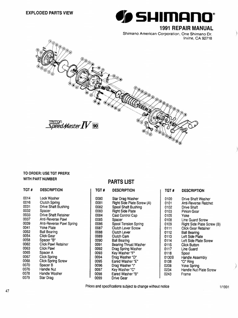 Triton Speedmaster IV (91 47) | PDF