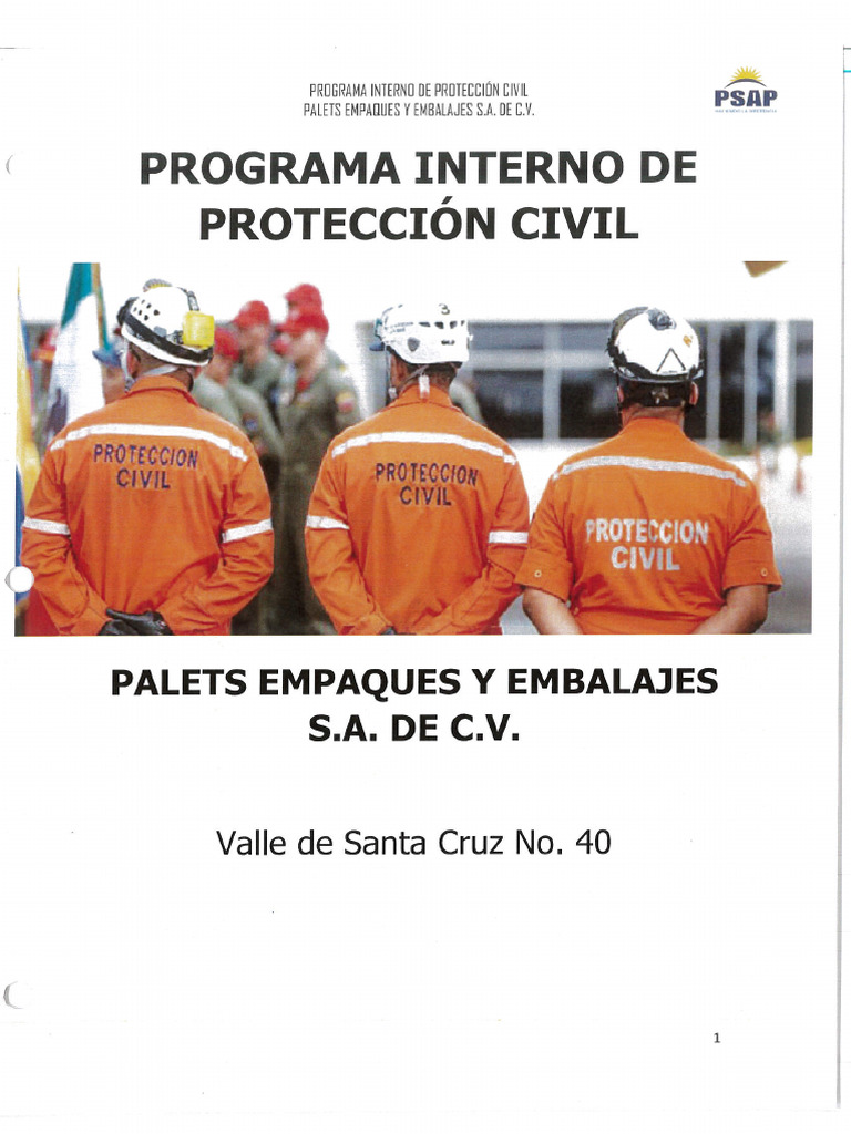 Programa Interno de Protección Civil 2023 MX89-MX1L | PDF