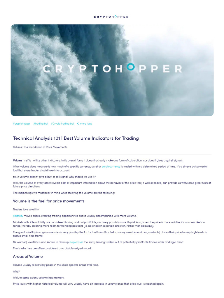 Technical Analysis 101 _ Best Volume Indicators for Trading | PDF ...