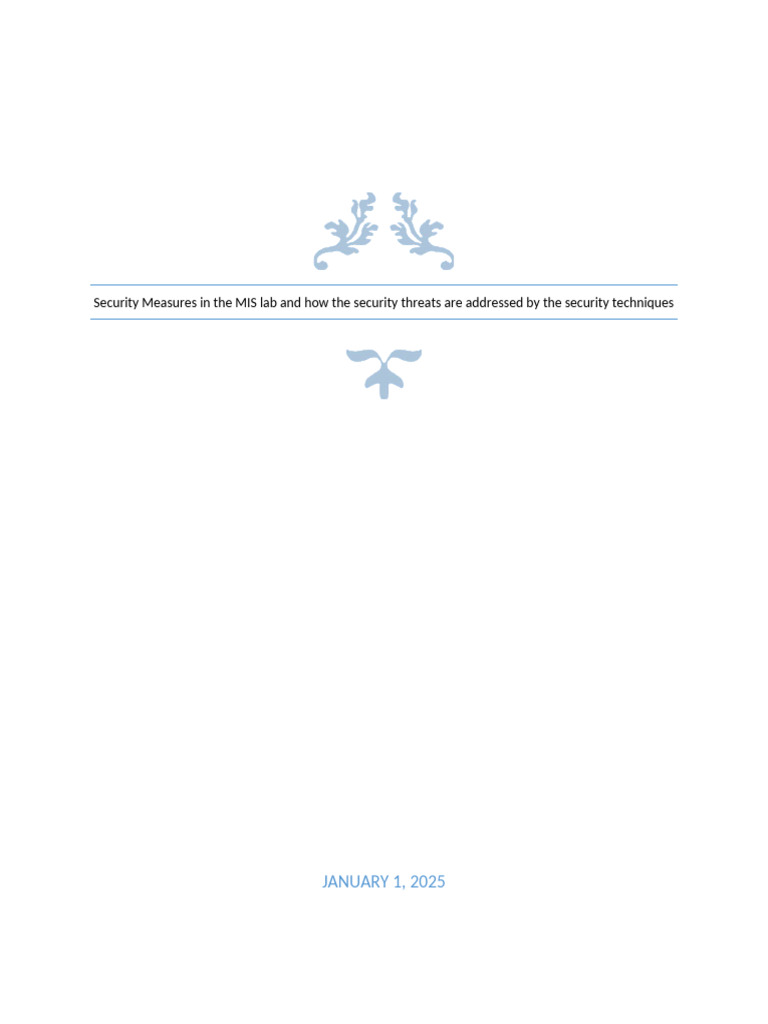 Security Measures | PDF