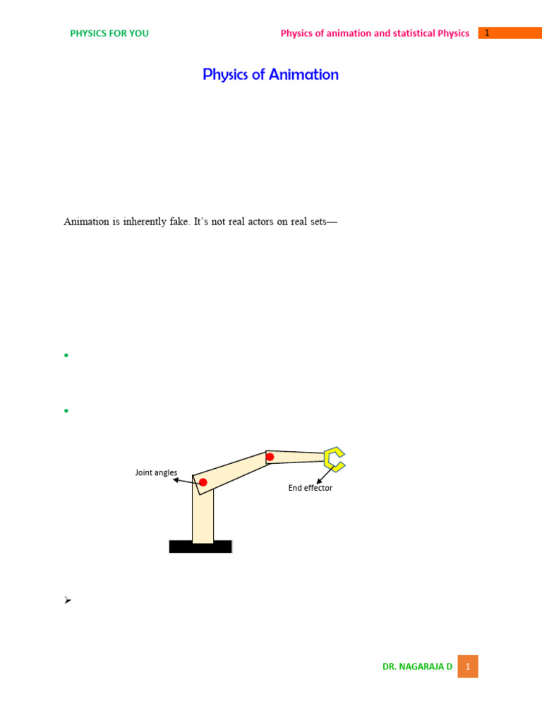 Module-5-Phy of Animation and Stat Phy | PDF | Force | Probability ...