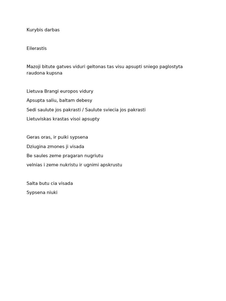 Kurybis Darbas | PDF