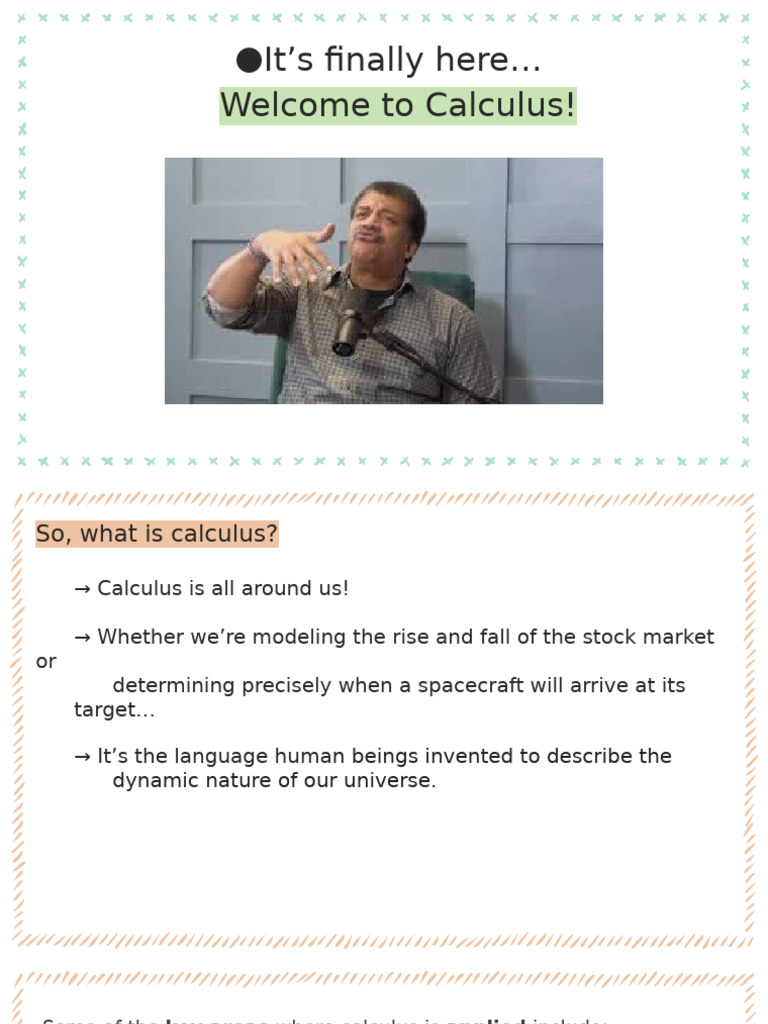 T5P1 - Intro To Calc & Basic Rules | PDF | Derivative | Integral
