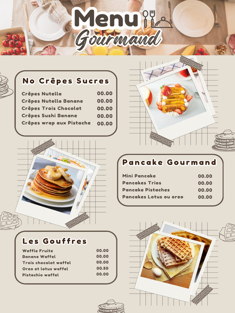 Beige and Cream Simple Breakfast Menu - 20241227 - 193335 - 0000 | PDF