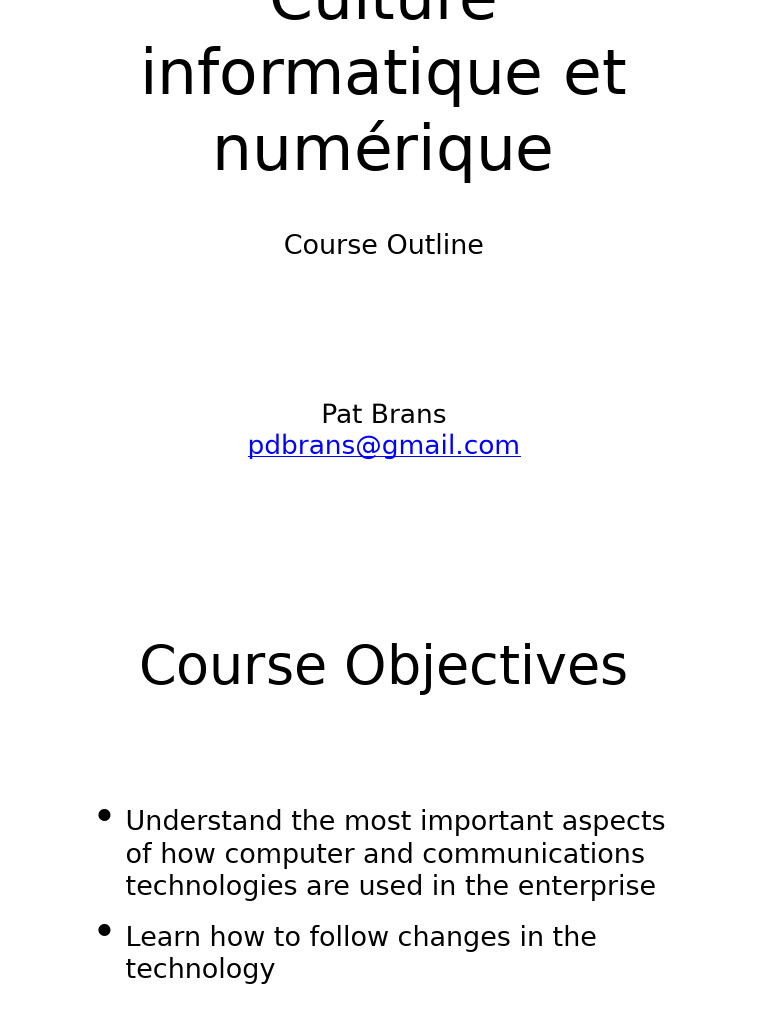 Course Outline | PDF