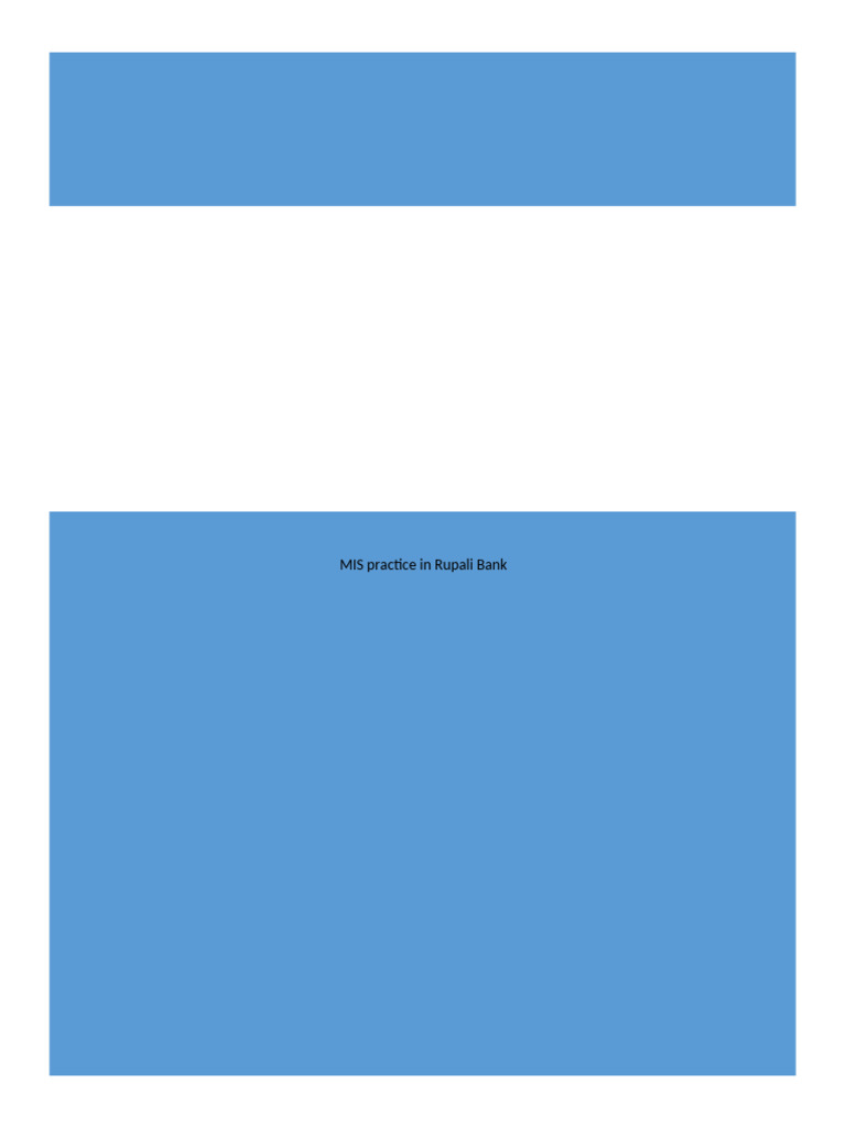 Rupali Bank & MIS | PDF | Banks | Analytics