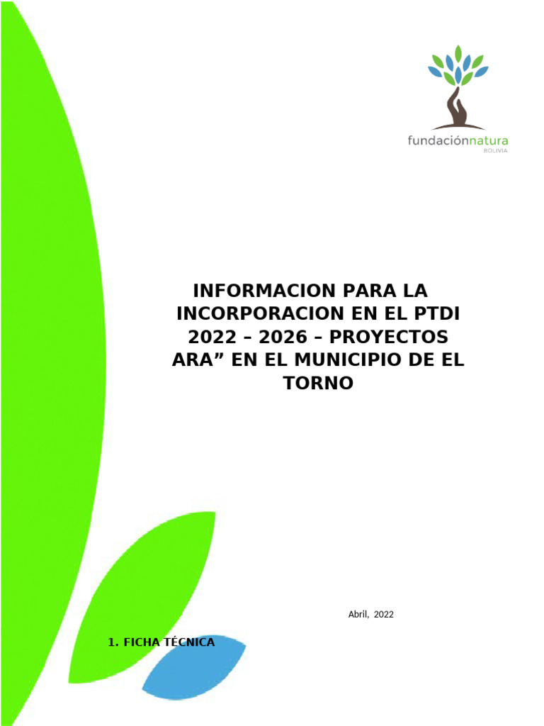 Proyectos ARA 2022-2026 EL TORNO | PDF | Los bosques | Agua