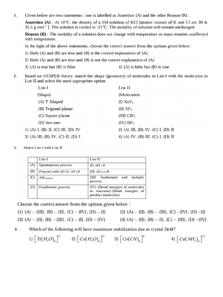 GT 8 (SR Iit) (04!01!25) Nagendra Kumar TNJ | PDF