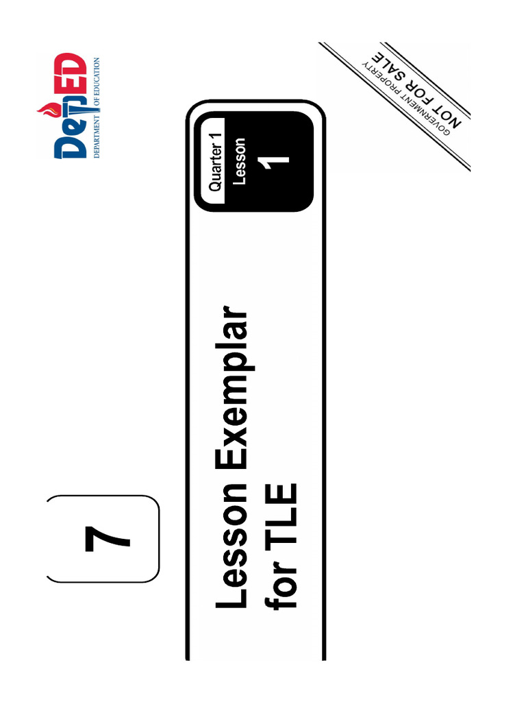 Lesson Exemplar Tle 7 Q1 | PDF