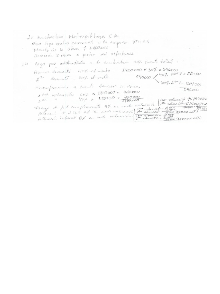 Ejercicio Resuelto Empresas Constructoras | PDF