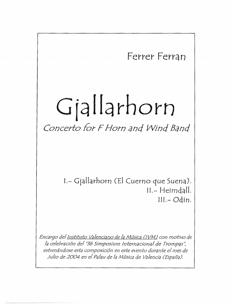 Gjallarhorn - Ferrer Ferran | PDF