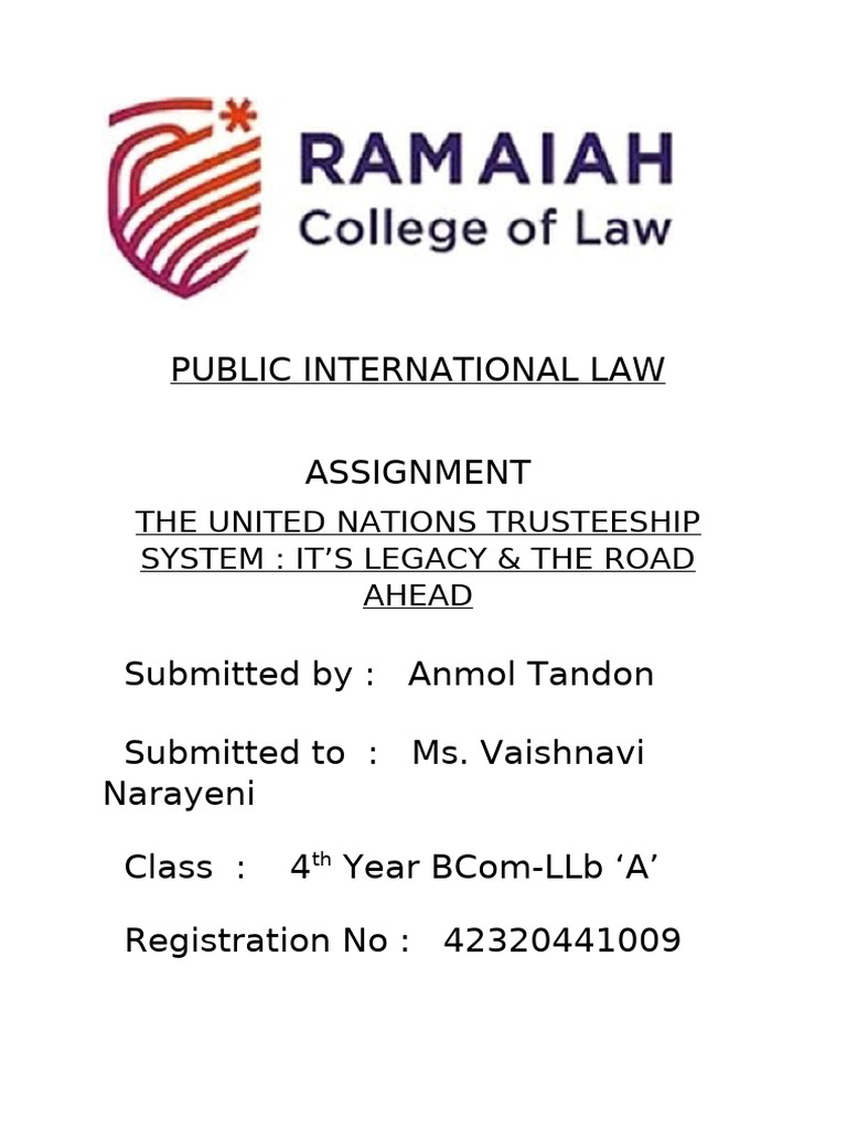 Public International Law | PDF