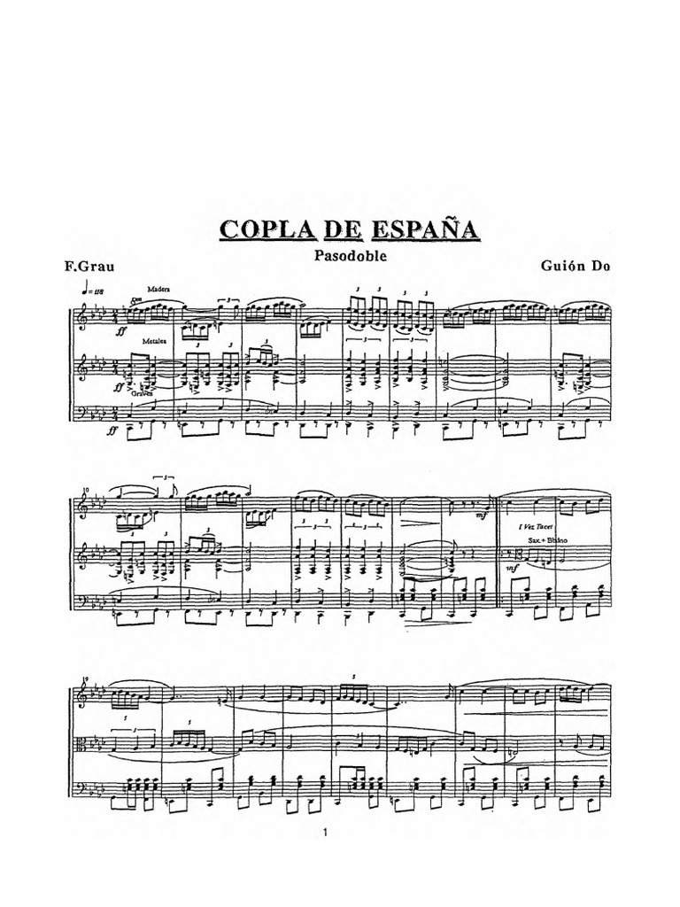 Copla de España - Francisco Grau Vegara | PDF