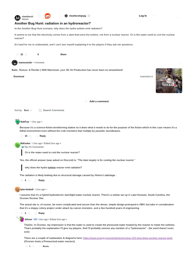 Another Bug Hunt_ radiation in an hydroreactor_ _ r_mothershiprpg | PDF ...