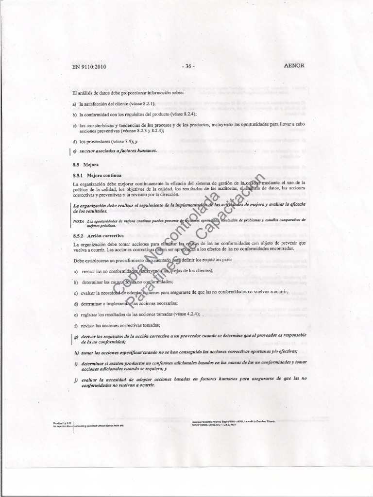 En 9110:2010 | PDF