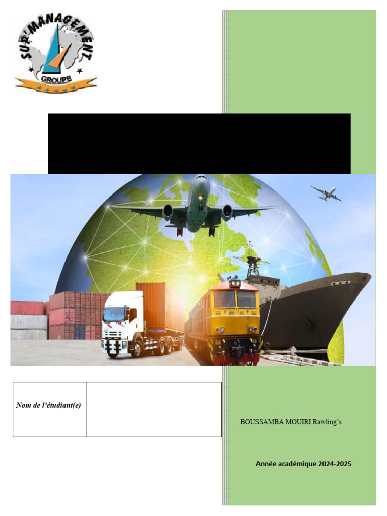 Introduction À La Logistique | PDF | Logistique | Business