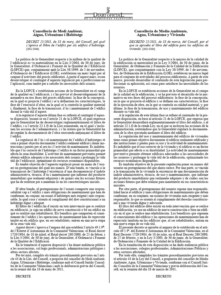 Normativa libro de edificio | PDF