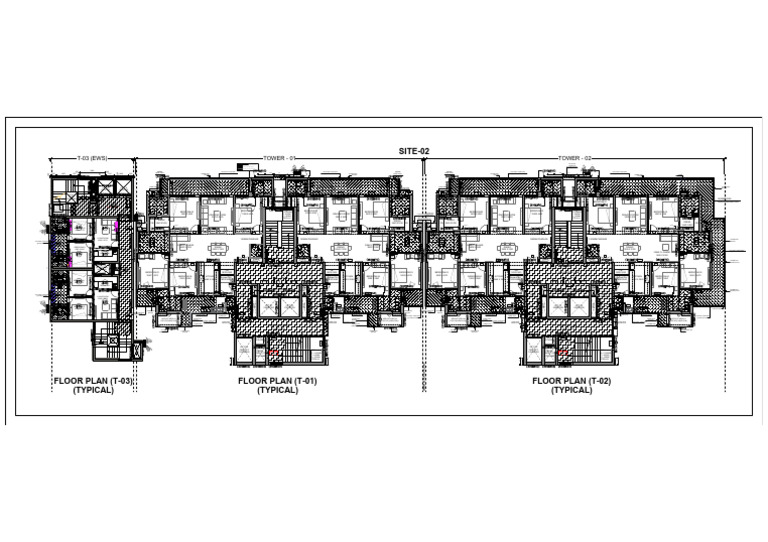 00_SITE-02_TOWER-01 & 02_ARCH FLOOR PLANS-Model | PDF | Buildings And ...