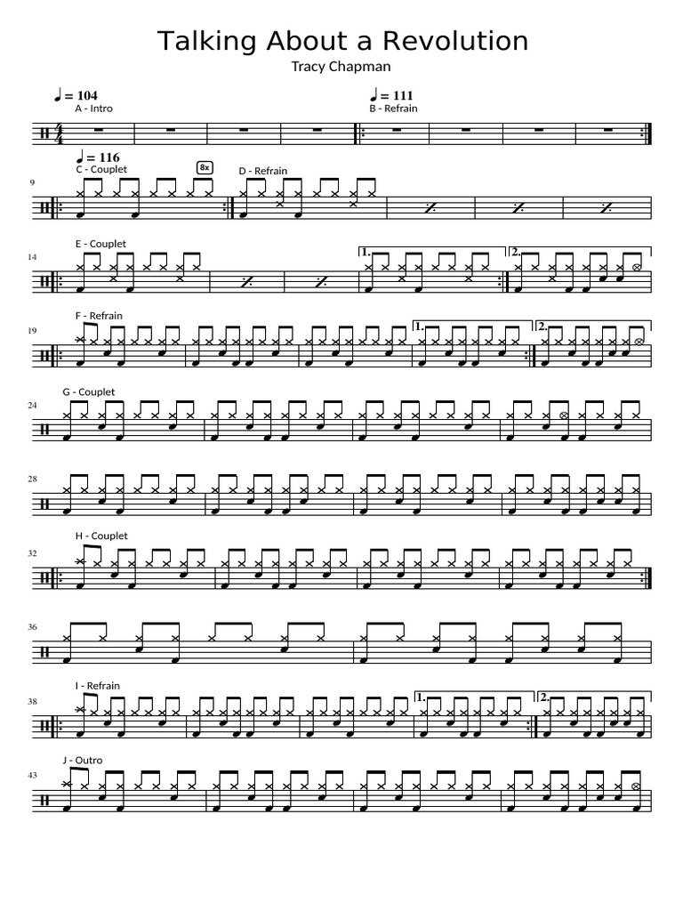 Talkin Bout A Revolution - Tracy Chapman | PDF