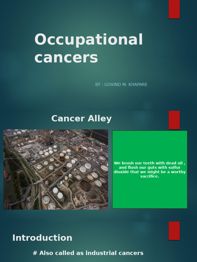 Occupational Cancers | PDF