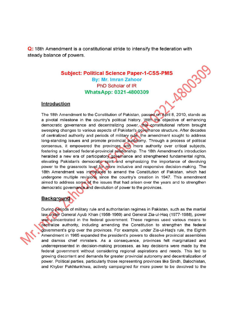 Solved Question 18 Amendment_1 | PDF Solved Question 18 Amendment_1 | PDF