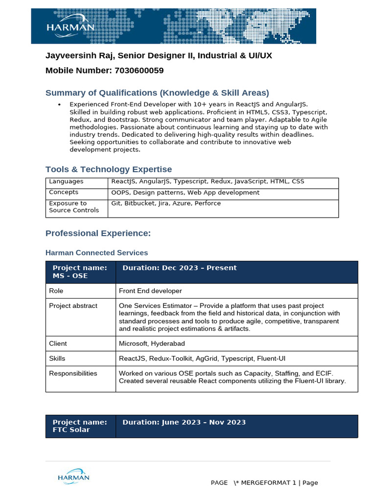 Jayveersinh Raj 10 Years | PDF | Angular Js | Systems Architecture