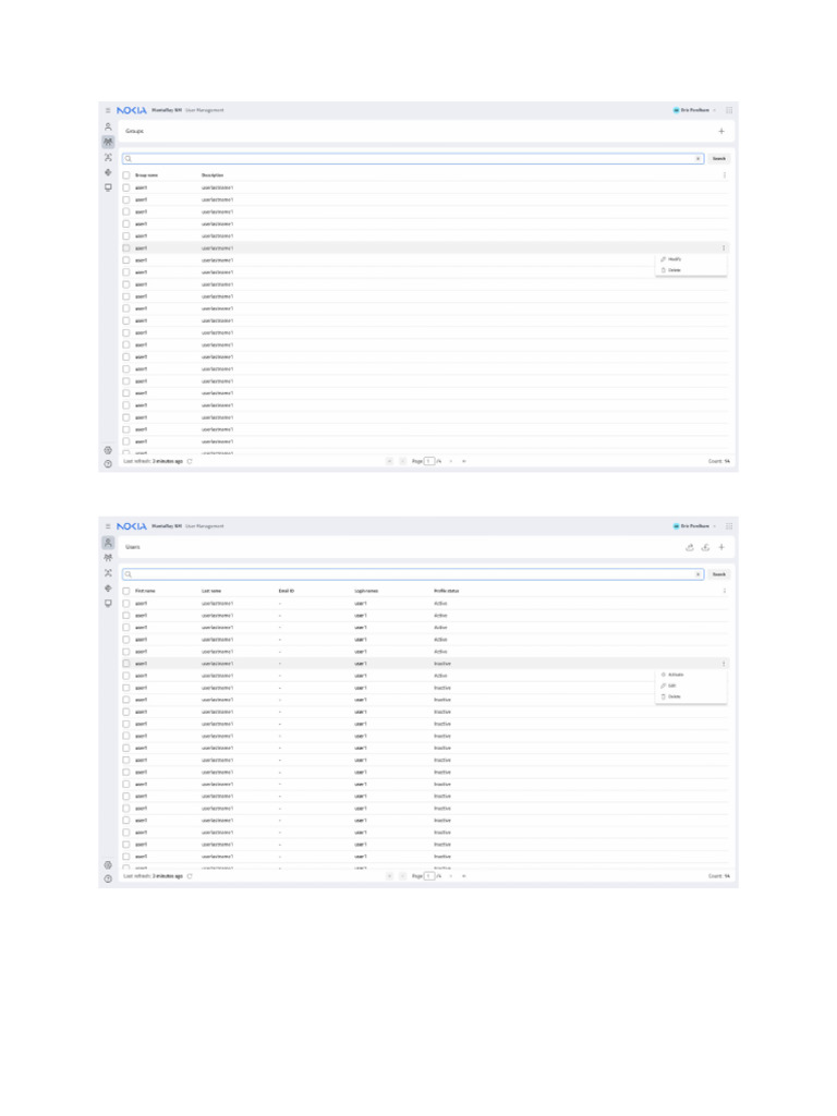 UserManagement - Mock Screens V1 | PDF