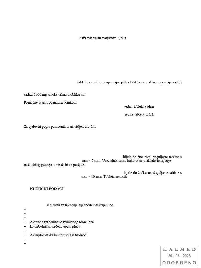 Amoksicilin Belupo SPC | PDF