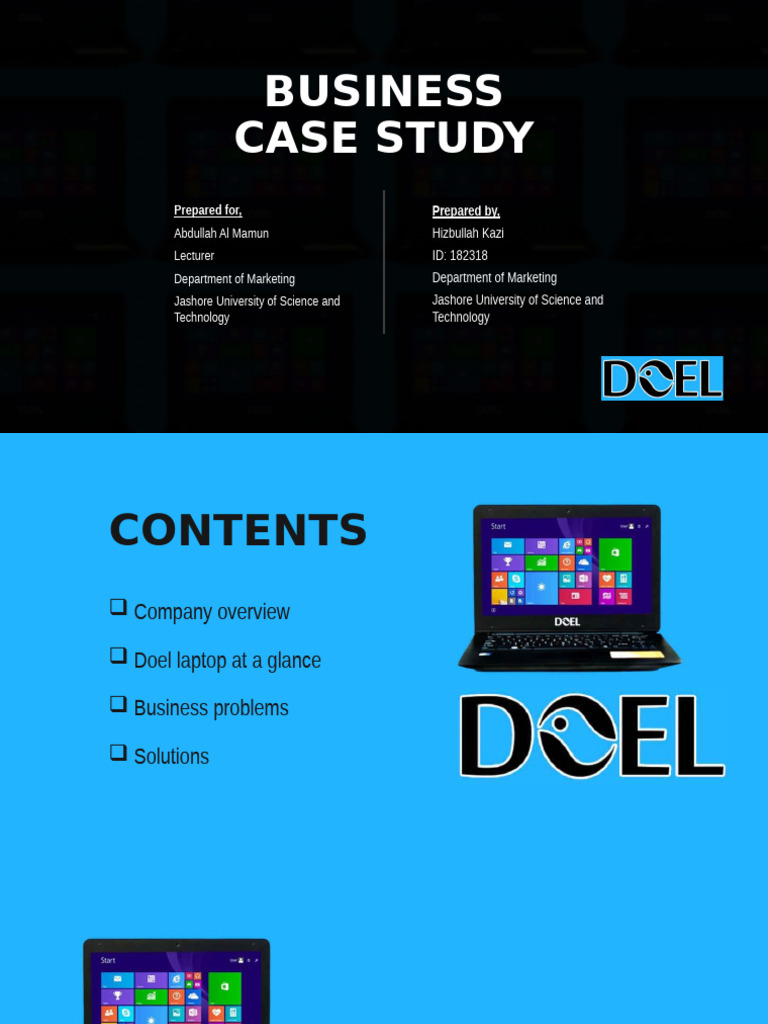 Doel Laptop Business Case Study | PDF