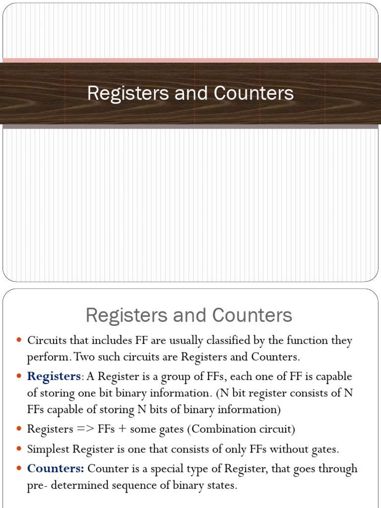 Registers and Shift Registers Explained | PDF | Computing | Electrical ...