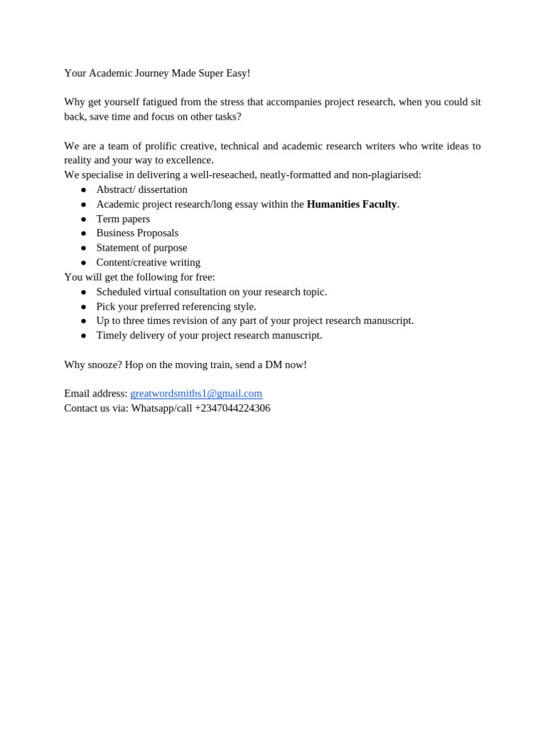 Academic Writing gig copy | PDF