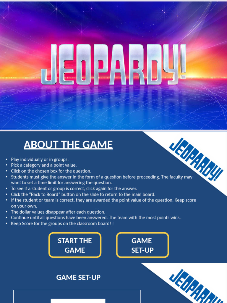 Government Jeopardy Game Rules | PDF | Supremacy Clause | Supreme Courts