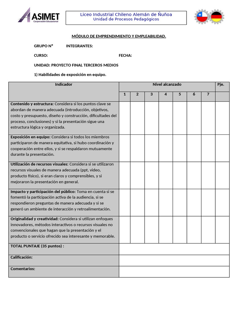 Evaluación de Proyectos de Emprendimiento | PDF | Presupuesto | Diseño