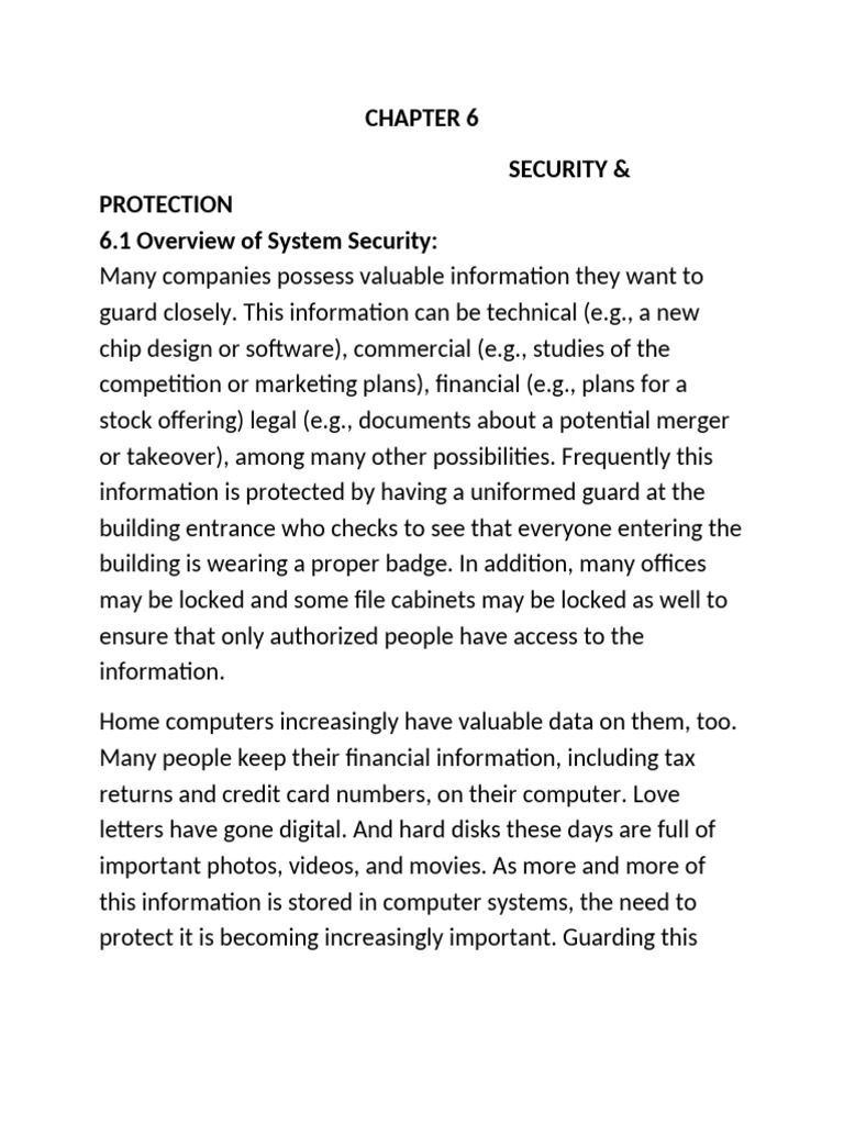 CHAPTER 6-WPS Office(1) | PDF | Information Security | Computer Access Control