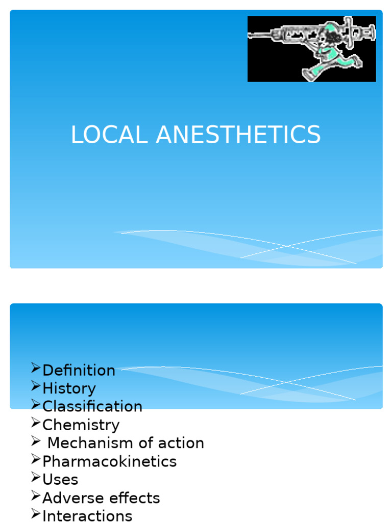 Local Anesthetics | PDF | Anesthesia | Drugs