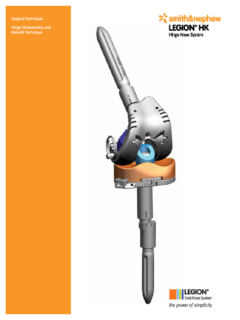 Legion Hinge Dis and Re Assembly Surgical Technique 02907 | PDF | Screw ...
