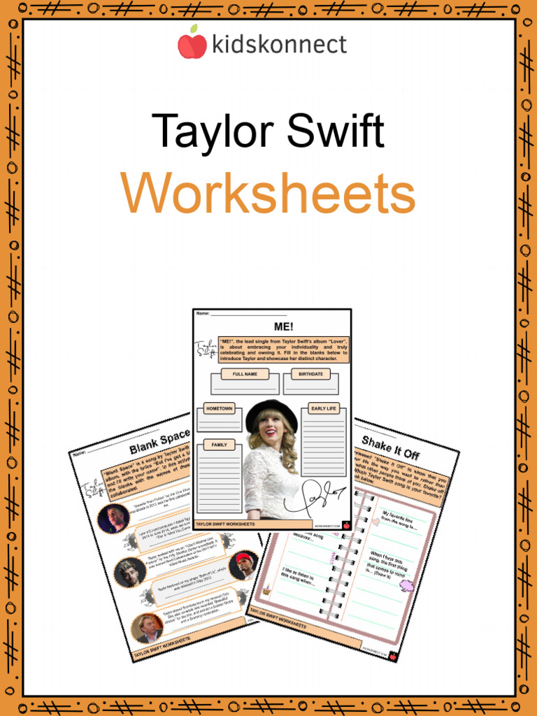 Taylor Swift Classroom Worksheets | PDF | Taylor Swift | Music Industry