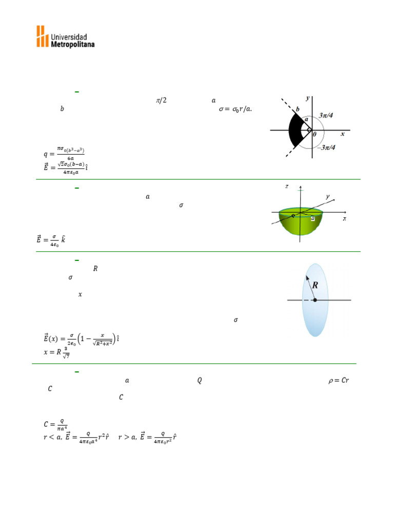 BPTFI02 Taller 5C Campo Eléctrico3 NL | PDF | Esfera | Campo eléctrico