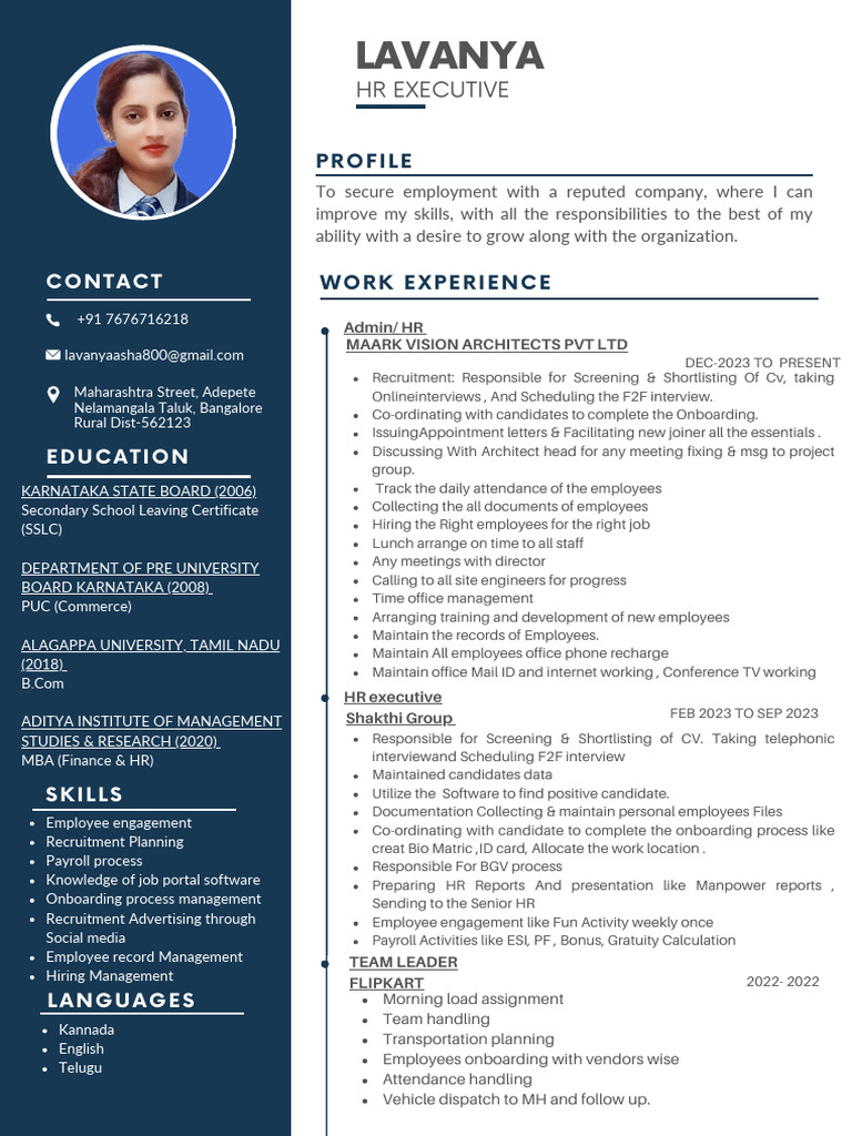 Lavanya Resume - 20241021 - 163236 - 0000 | PDF | Business