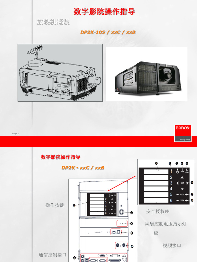 21 Barco Dc (Dp2k) 操作指导-2013 | PDF