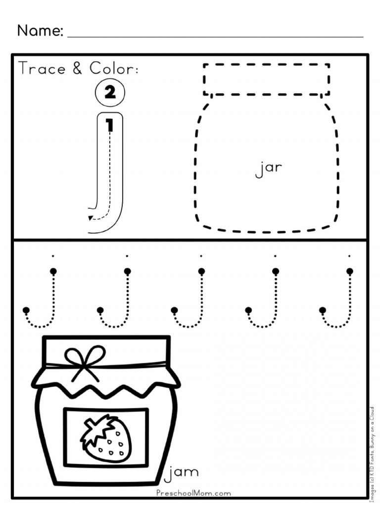 Tracing Letter J | PDF